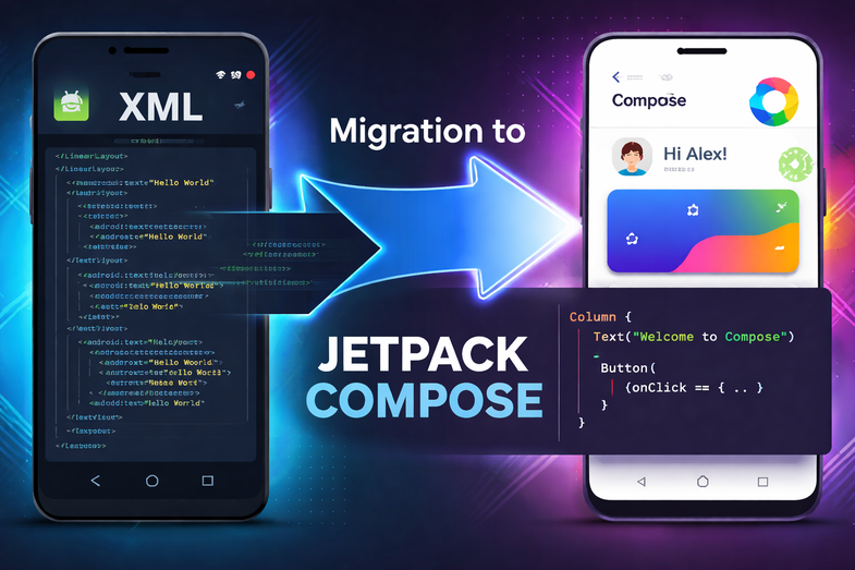 Je vais moderniser votre application Android en migrant XML vers Jetpack Compose par AchileDouti