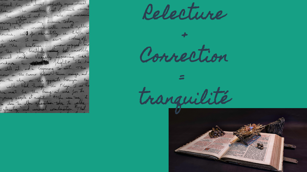 Je vais faire une relecture et correction grammaticale et ...