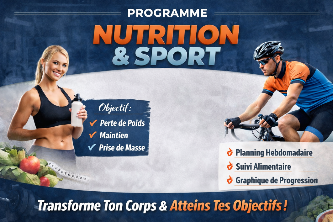Je vais e créer un programme pour perdre du poids avec suivi sportif et ...