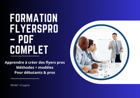 Je vais vous fournir une formation PDF complète pour créer des flyers ...