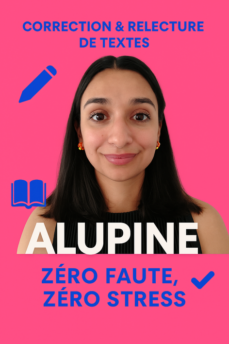 Je vais corriger et relire vos textes avec soin et sans fautes par ...