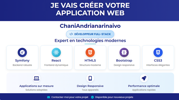 Je vais créer votre application web par ChaniAndrianarinai