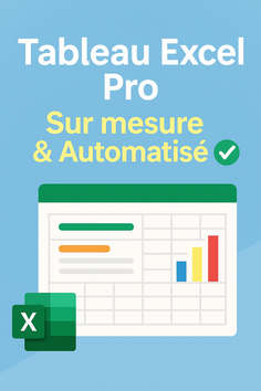Je vais créer un tableau Excel professionnel sur-mesure pour votre ...