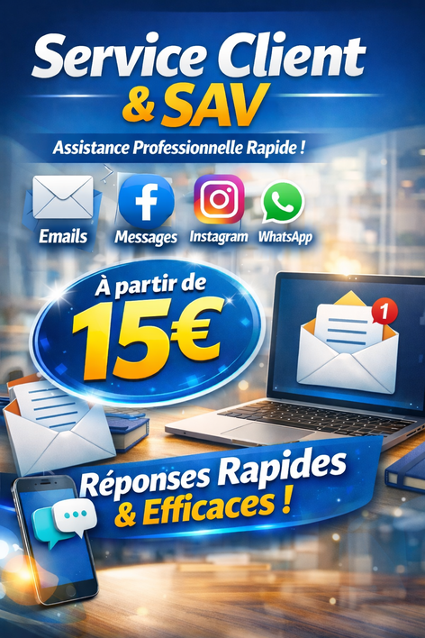Je vais prendre en charge votre Service Client : emails SAV et réponses ...