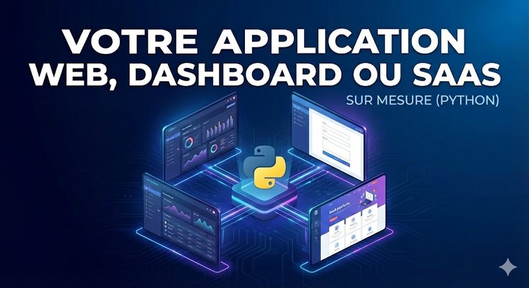 Je vais créer votre application web dashboard ou outil SaaS sur mesure ...