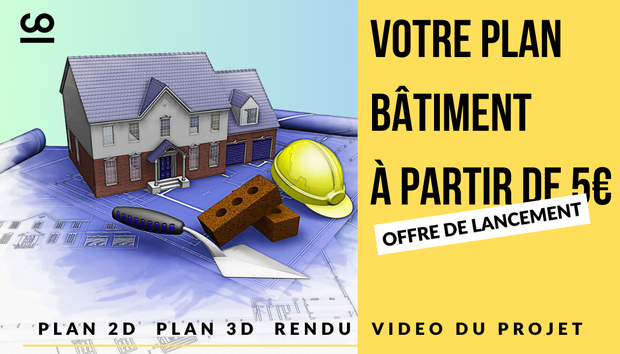 Je vais réaliser vos plans 2D et 3D d'architecture bâtiment par dav ...