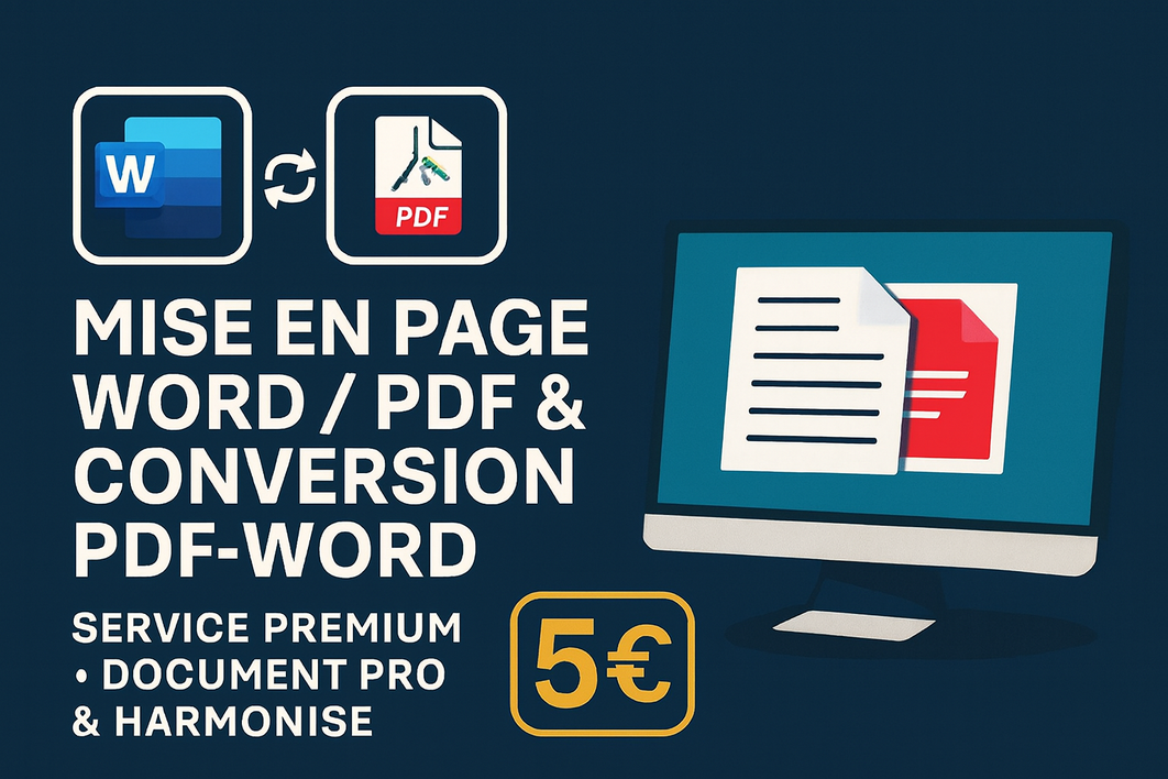 Je vais transformer vos documents Word & PDF en contenus professionnels ...
