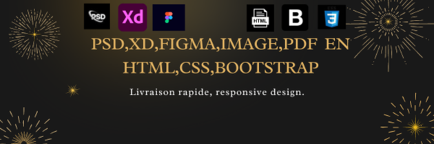 Je vais convertir votre maquette PSD, XD, FIGMA, Image en HTML/CSS/BOOTSTRAP par abyssiniabyssini
