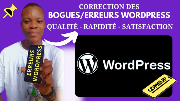 Je vais corriger un bug/problème que rencontre votre site Wordpress par fvgerardhounkpegan