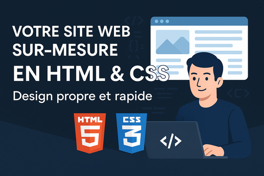 Je vais proposer la création de site web vitrine en HTML/CSS responsive et rapide par ArthurPlummer