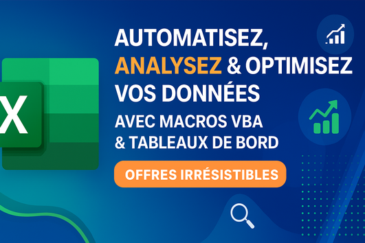 Je vais automatiser, analyser et optimiser vos données Excel avec ...