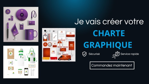 Je vais raconter l'histoire de votre marque avec une charte graphique ...