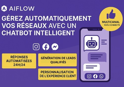 Je vais iNTÉGRER UN CHATBOT POUR VOUS PERMETTRE DE GÉRER VOS RÉSEAUX ...