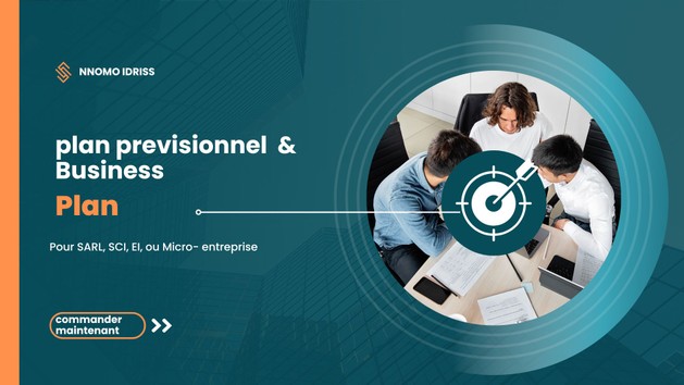 Je vais réaliser votre plan prévisionnel financier a moyen ou long ...