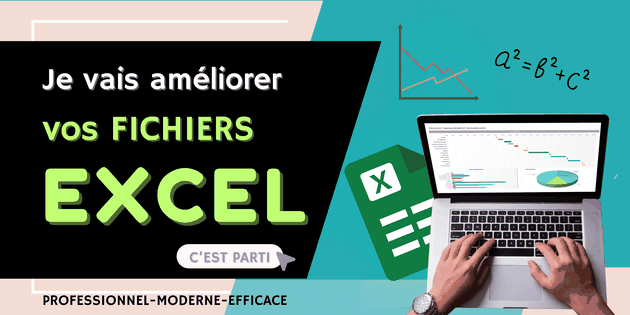 Je vais créer vos formules Excel, mettre en forme vos tableaux et insérer des graphiques clairs ...