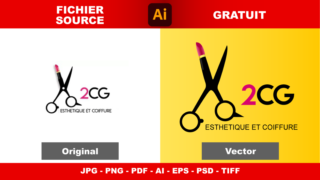 Je vais vectoriser et redessiner votre logo ou image en haute qualité HD SVG AI par ZeD10