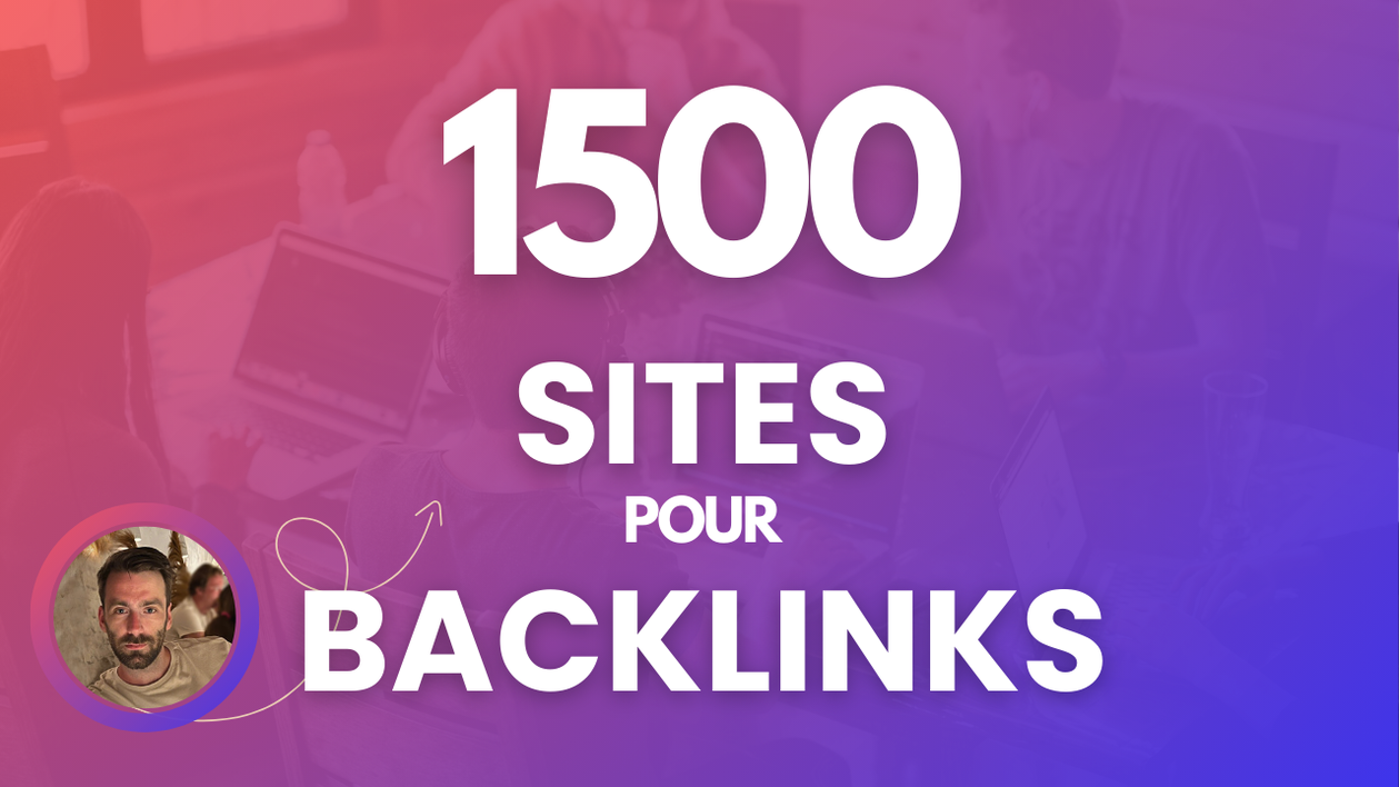 Je vais fournir 1 500 sites pour créer des backlinks par Pub_Captive