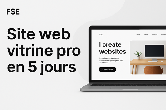 Je vais créer votre site vitrine professionnel moderne et optimisé par FSE_Company