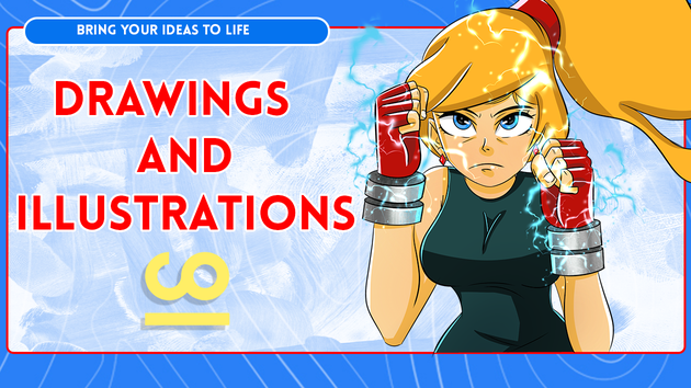 I will draw your ideas, your characters, a scenary, and much more in my ...