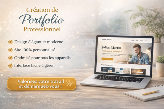 Je vais créer votre Portfolio professionnel par ricardomones