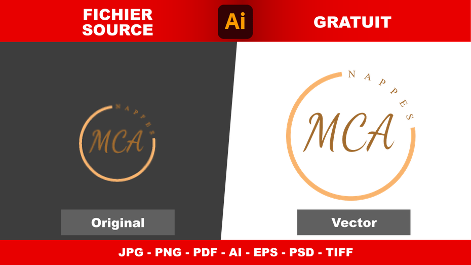 Je vais vectoriser et redessiner votre logo ou image en haute qualité HD SVG AI par ZeD10