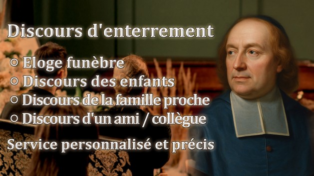 Je vais composer un impressionnant discours de funérailles pour vous ...