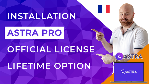 I will install the Astra Pro theme and activate an official license on ...