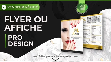Je vais réaliser votre création de flyers et d'affiche pour promouvoir ...