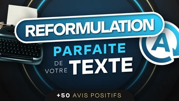 Reformulation manuelle de vos textes au meilleur prix | ComeUp