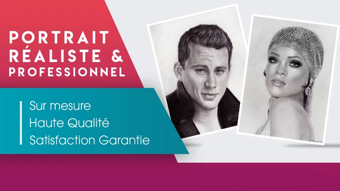Je vais dessiner un portrait de femme ou portrait personnalisé par ...