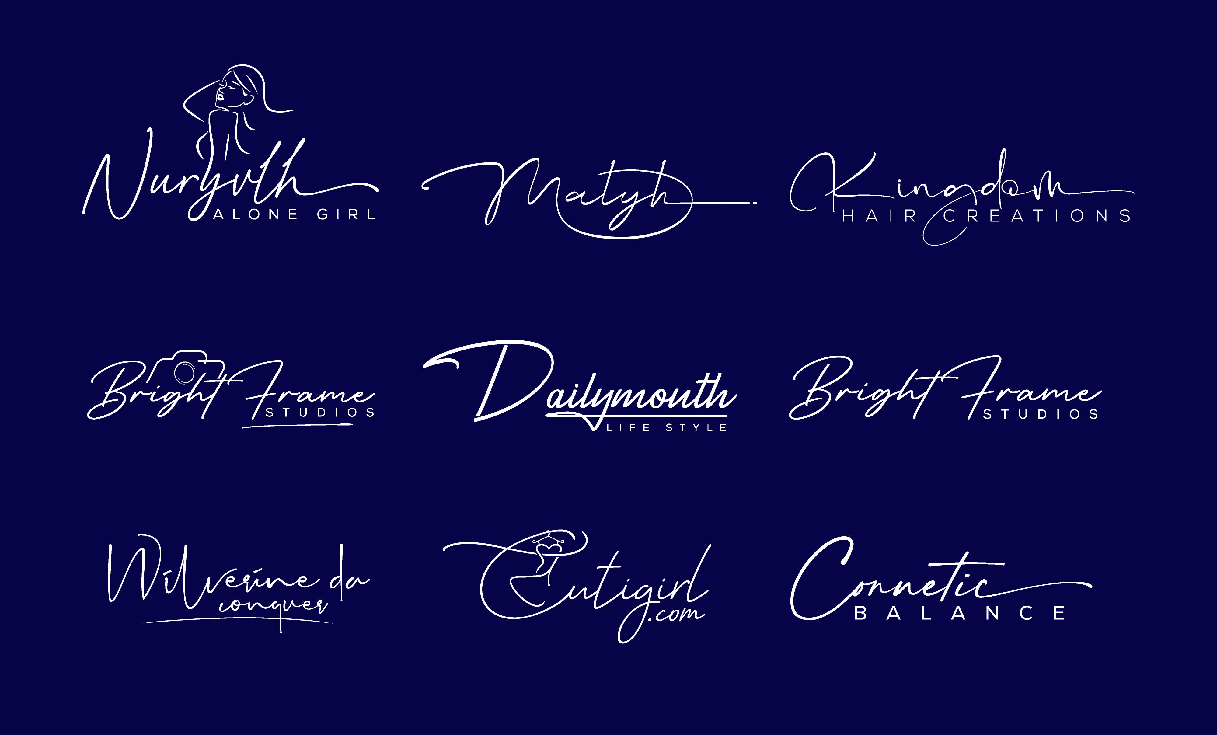 I will create signature, handwritten, scripted, photography and cursive ...