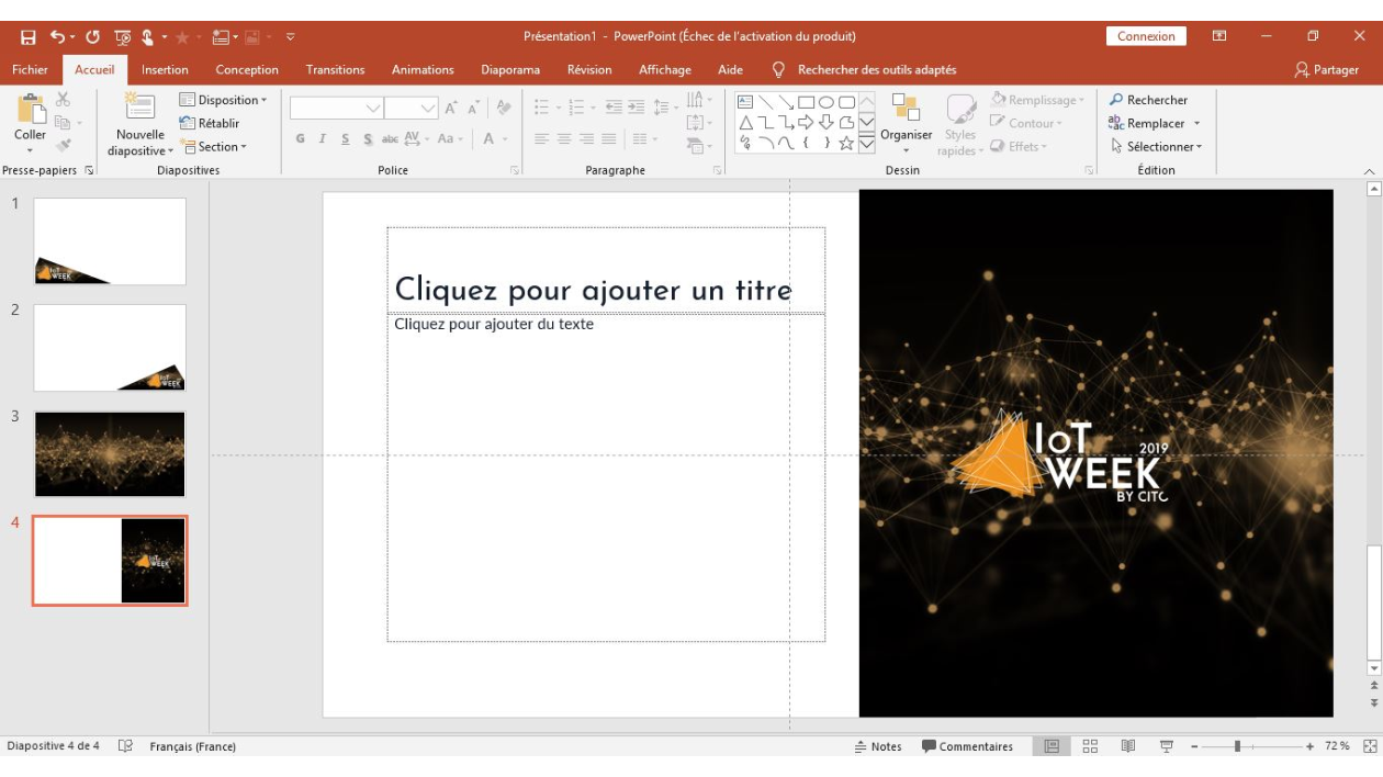 Je vais créer un style powerpoint pour toute vos présentations ...
