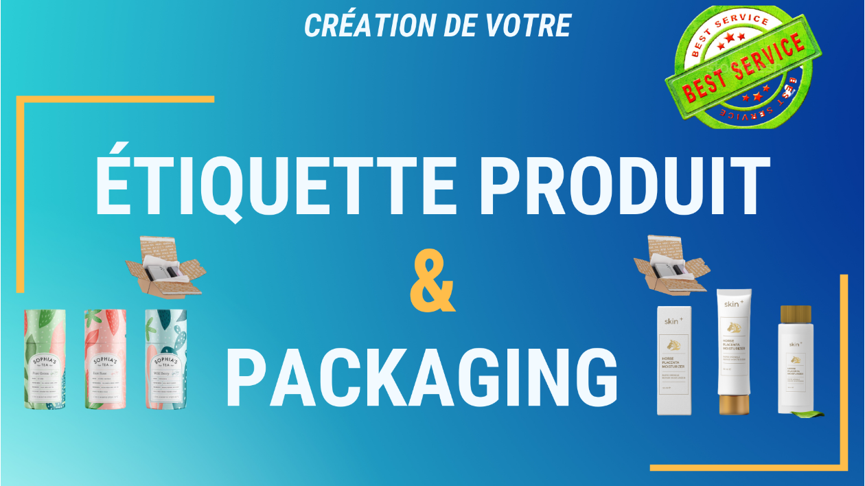 Je vais vous créer une étiquette produit ou un packaging professionnel ...
