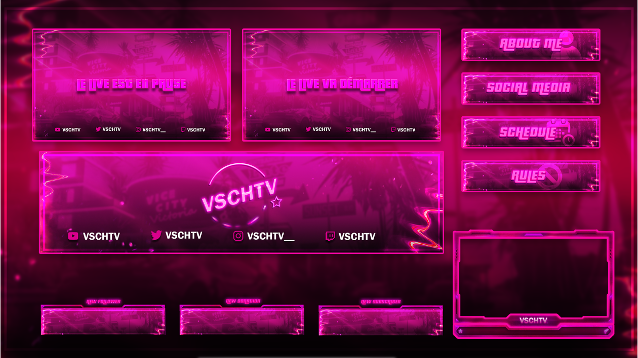 Je vais créer votre pack overlay twitch pour votre chaîne twitch par ...