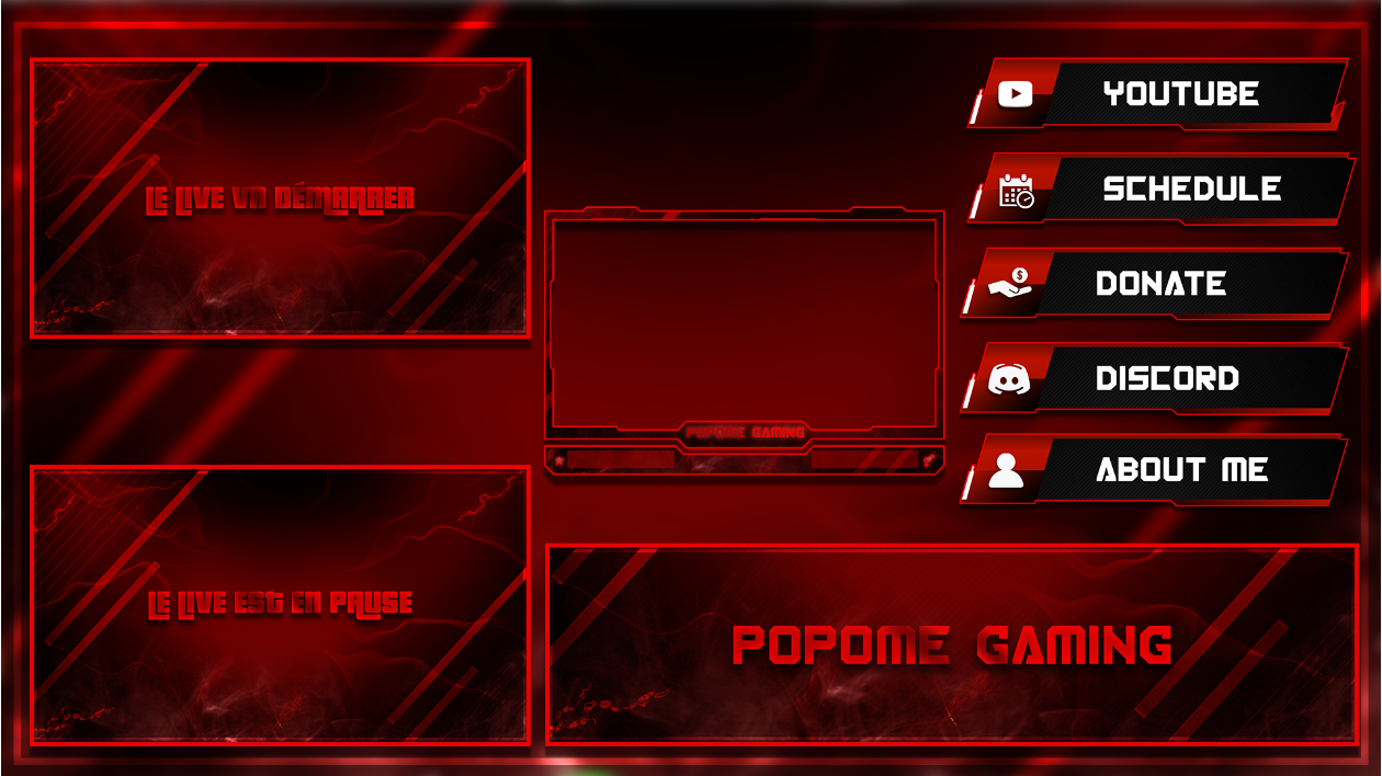 Je vais créer votre pack overlay twitch pour votre chaîne twitch par ...