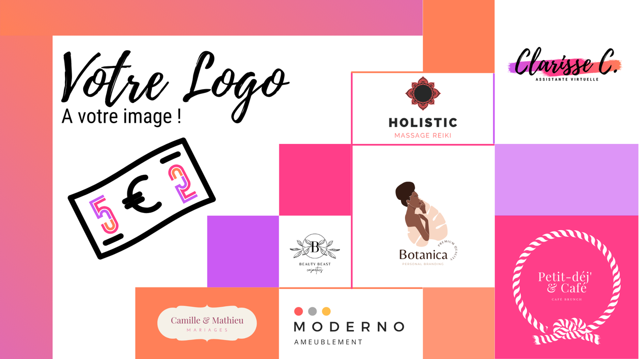 Je vais vous créer votre logo personnalisé à votre image par ClarisseC ...
