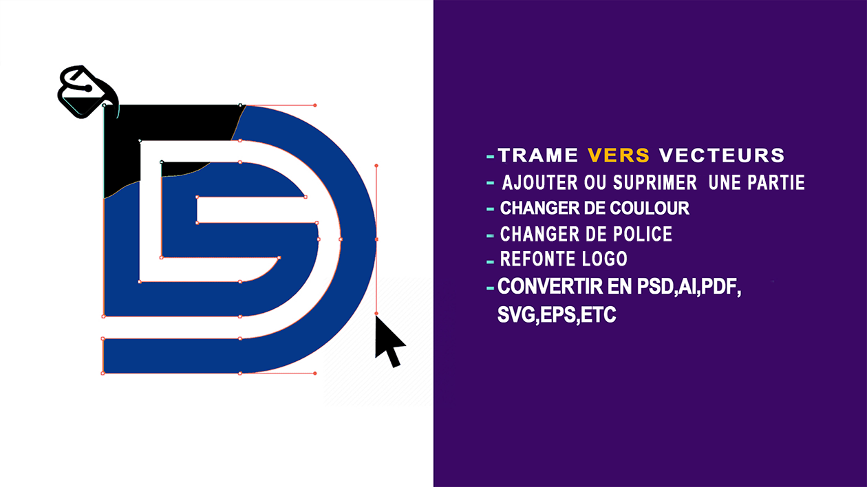 Je vais faire la modification de votre logo en 24H par Saloumdesign