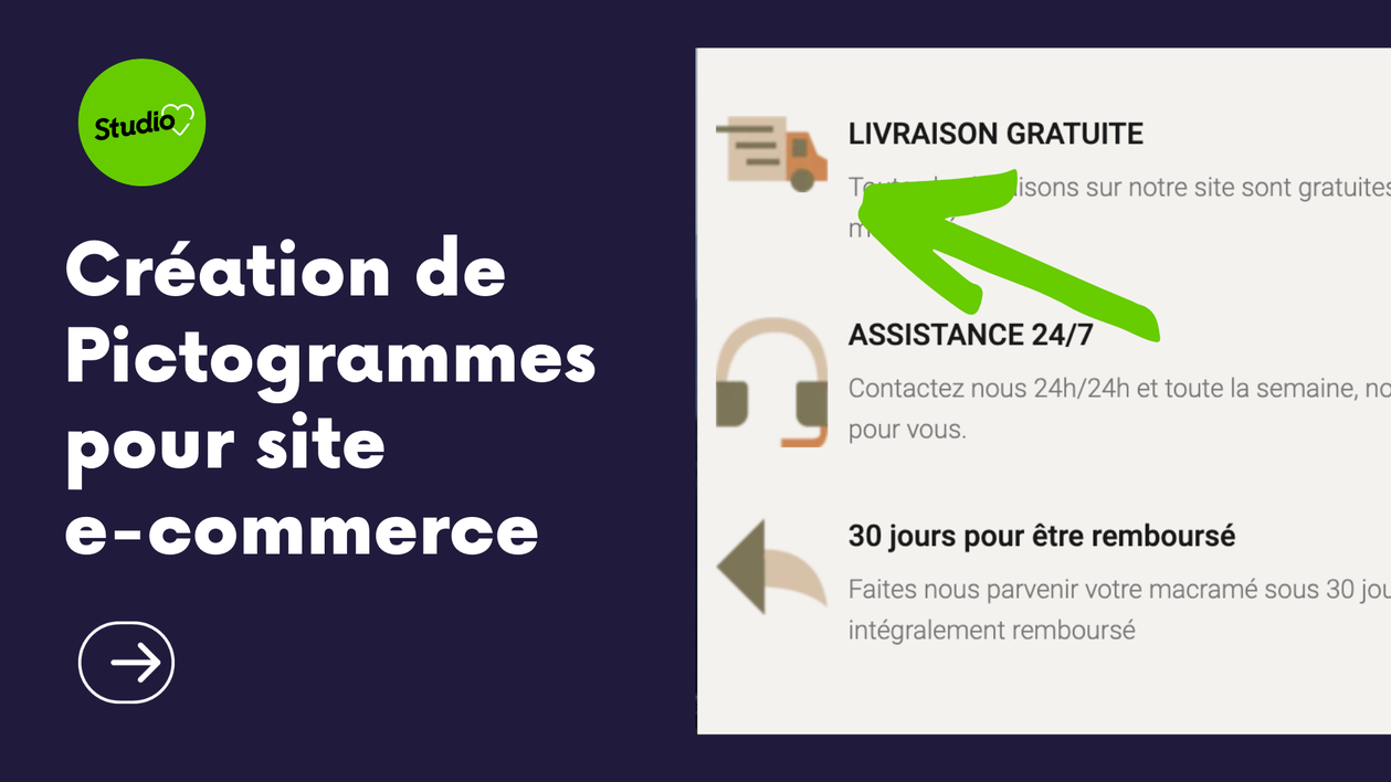 Je vais créer des pictogrammes personnalisés pour votre site internet ...