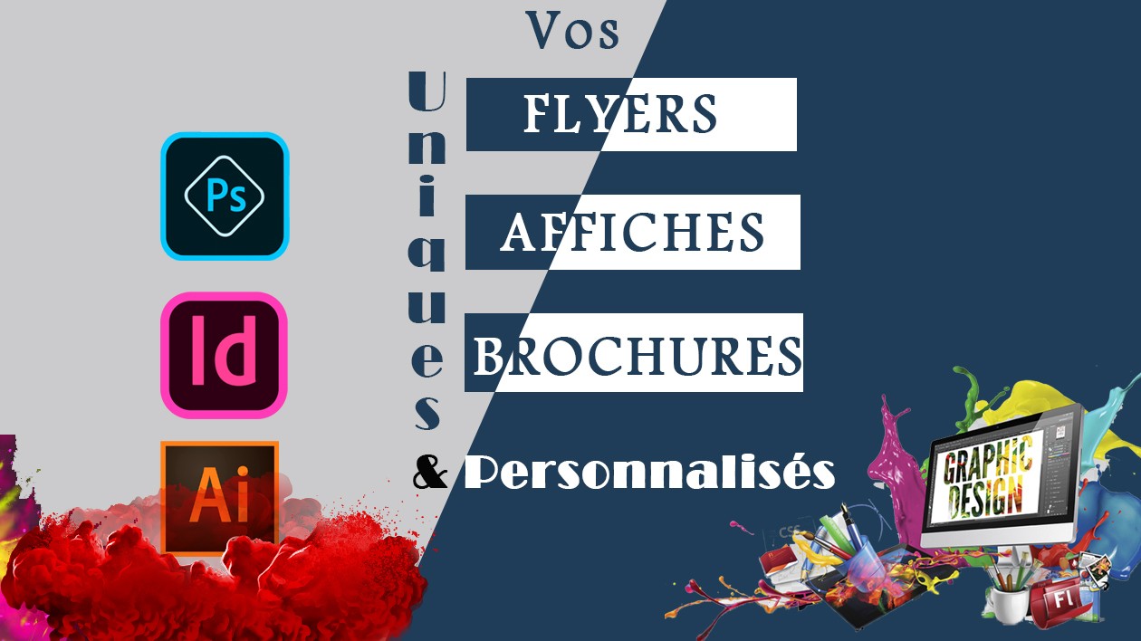 Je vais vous aidez à créer une affiche pro, un flyer, un dépliant pour ...