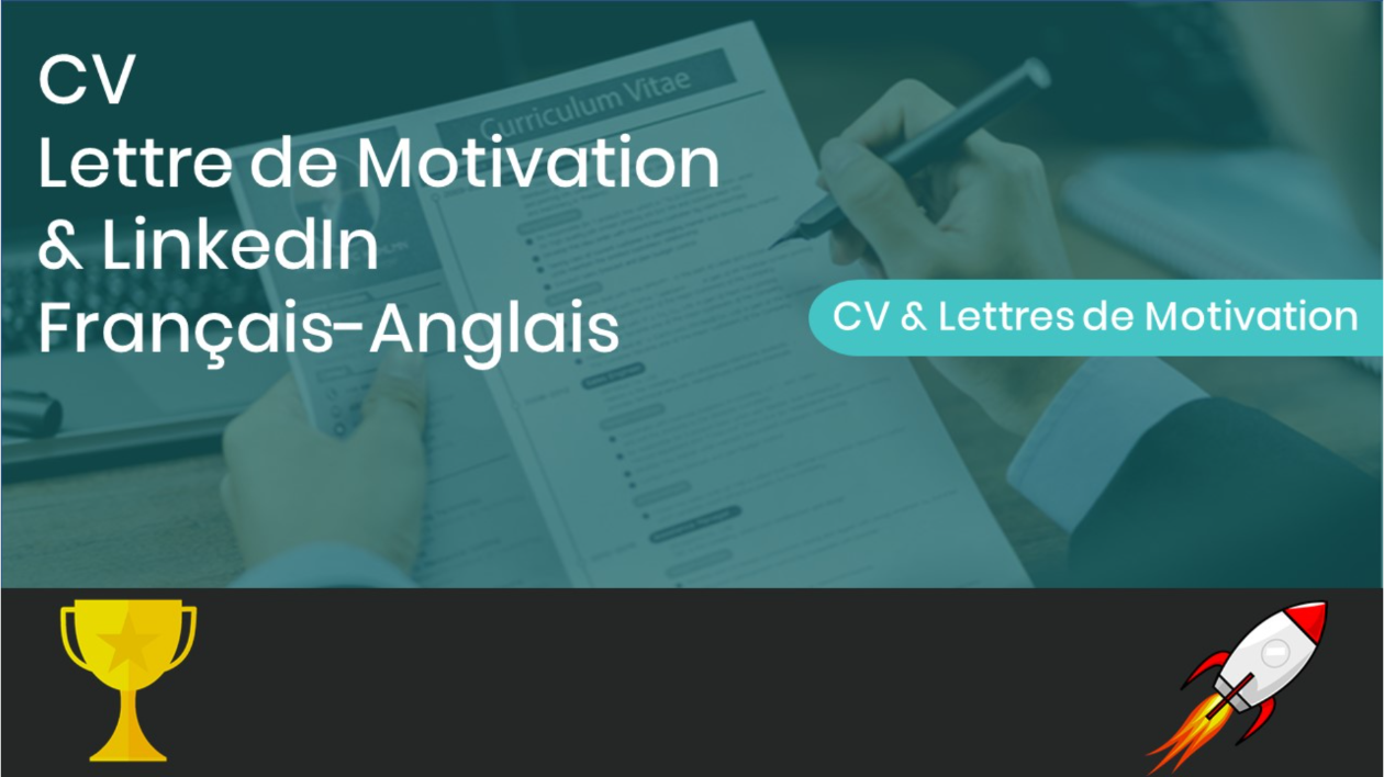 Je vais créer ou modifier votre CV et/ou lettre de motivation impactant ...