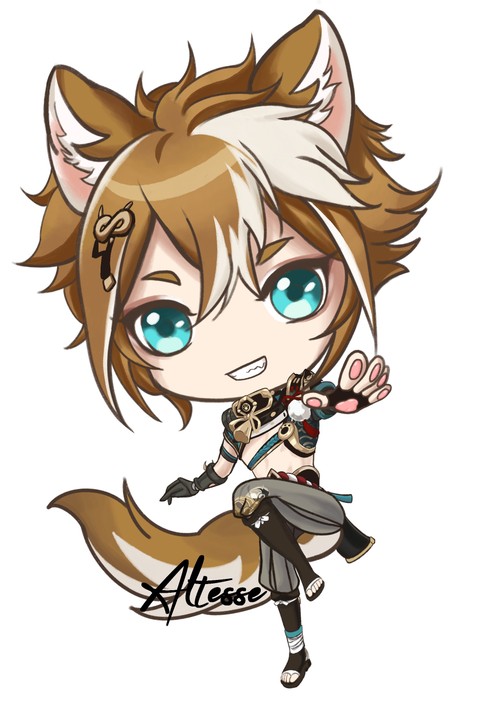 Je vais dessiner un mignon chibi / adorable mascotte pour votre projet ...