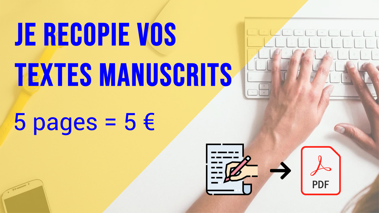 Je vais recopier sur ordinateur vos textes manuscrits par Ida_Mrln
