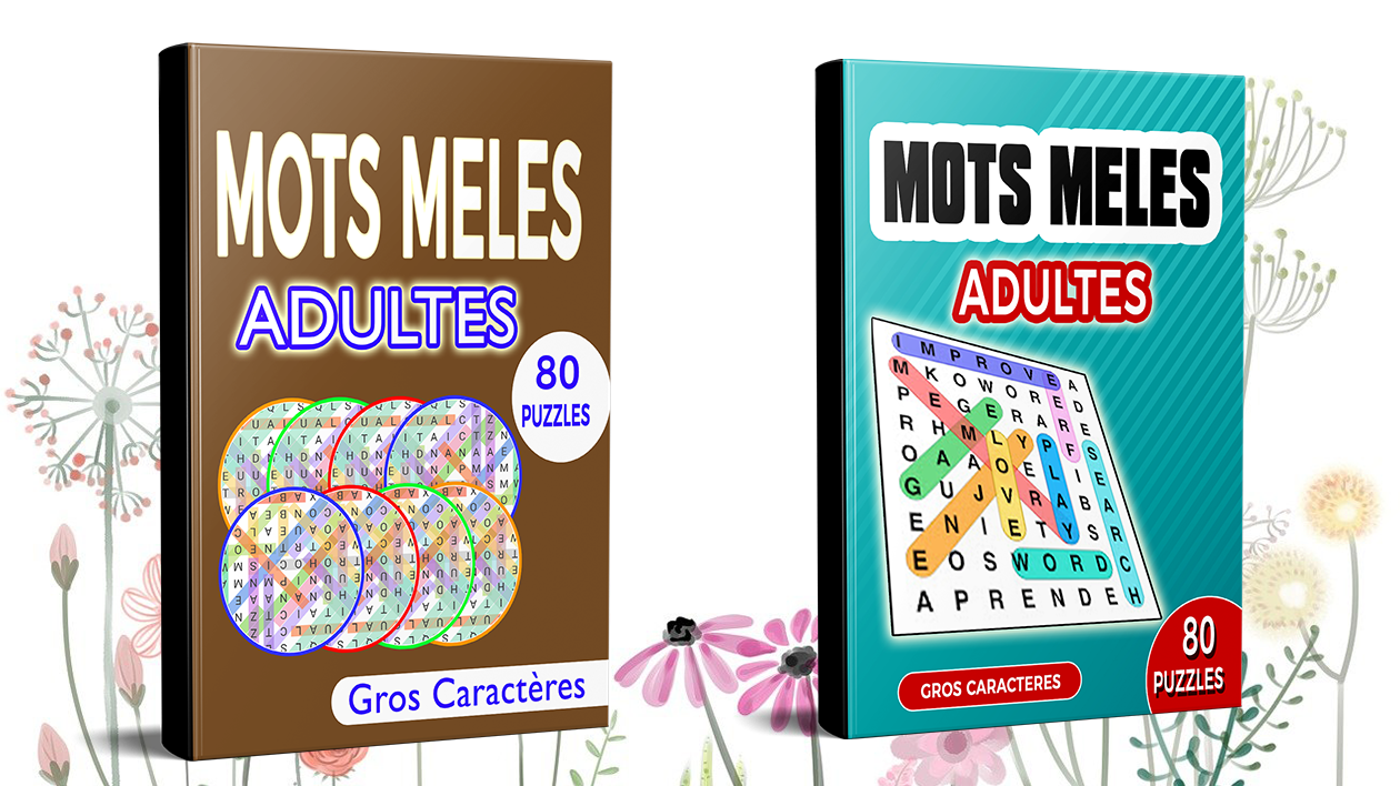 Je vais créer pour kdp 4 carnets de mots mêles/mots cachés en français ...