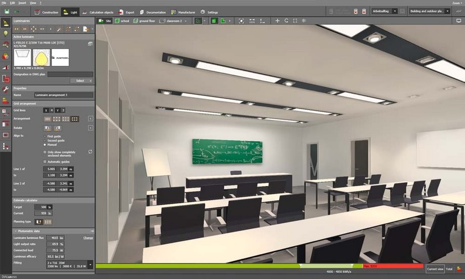 Je vais réaliser l'étude d'éclairement avec Dialux Evo pour votre ...