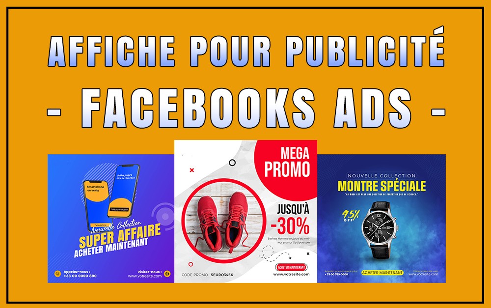 Je vais créer le visuel de votre publicité facebook / création de pub ...