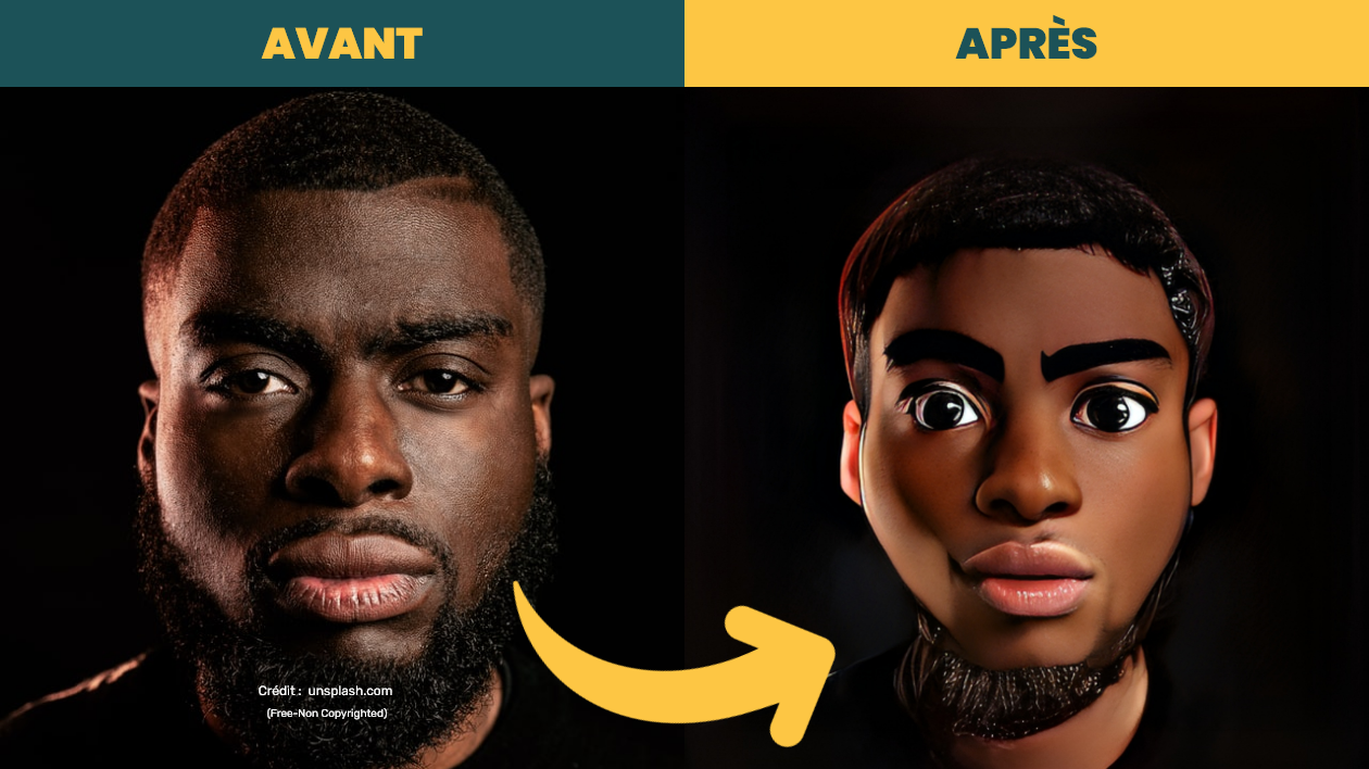 Je vais transformer votre portrait en avatar 3D cartoon par Flutter