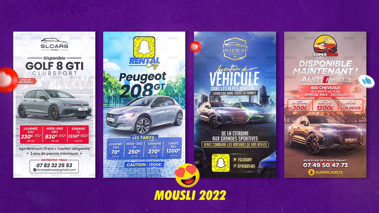 Je vais créer des flyers story pour snapchat et instagram par Mousli
