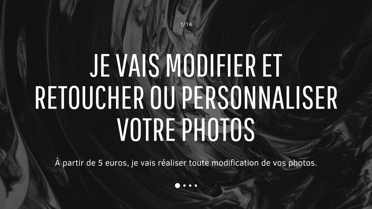 Je vais modifier et retoucher ou personnaliser vos photos par ...