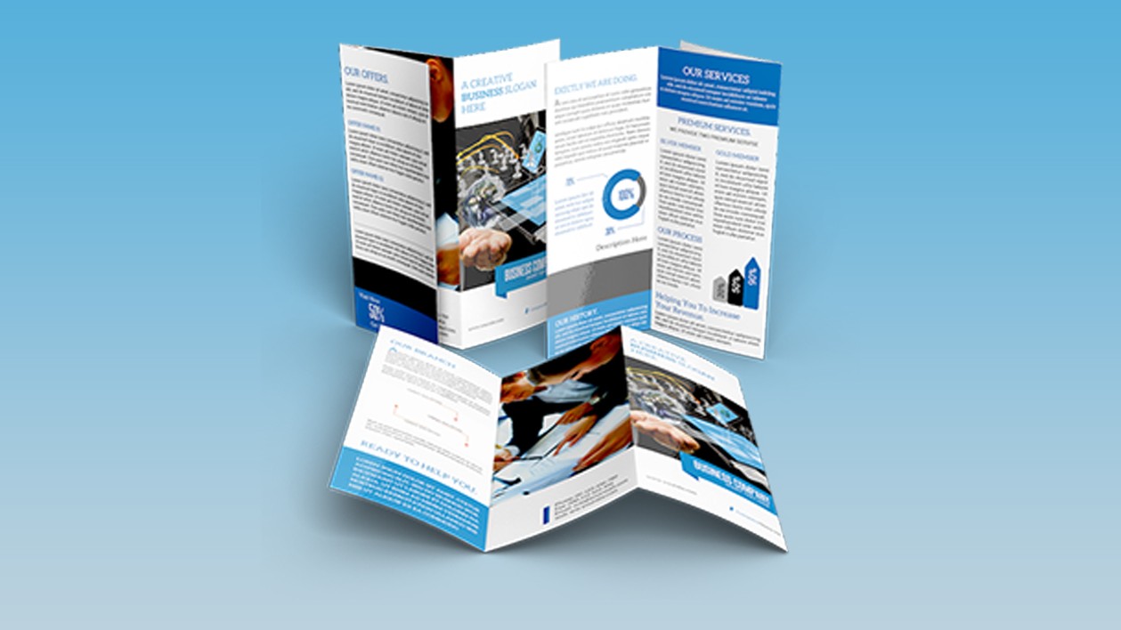 Je vais créer votre brochure, dépliant ou flyer de haute qualité par ...