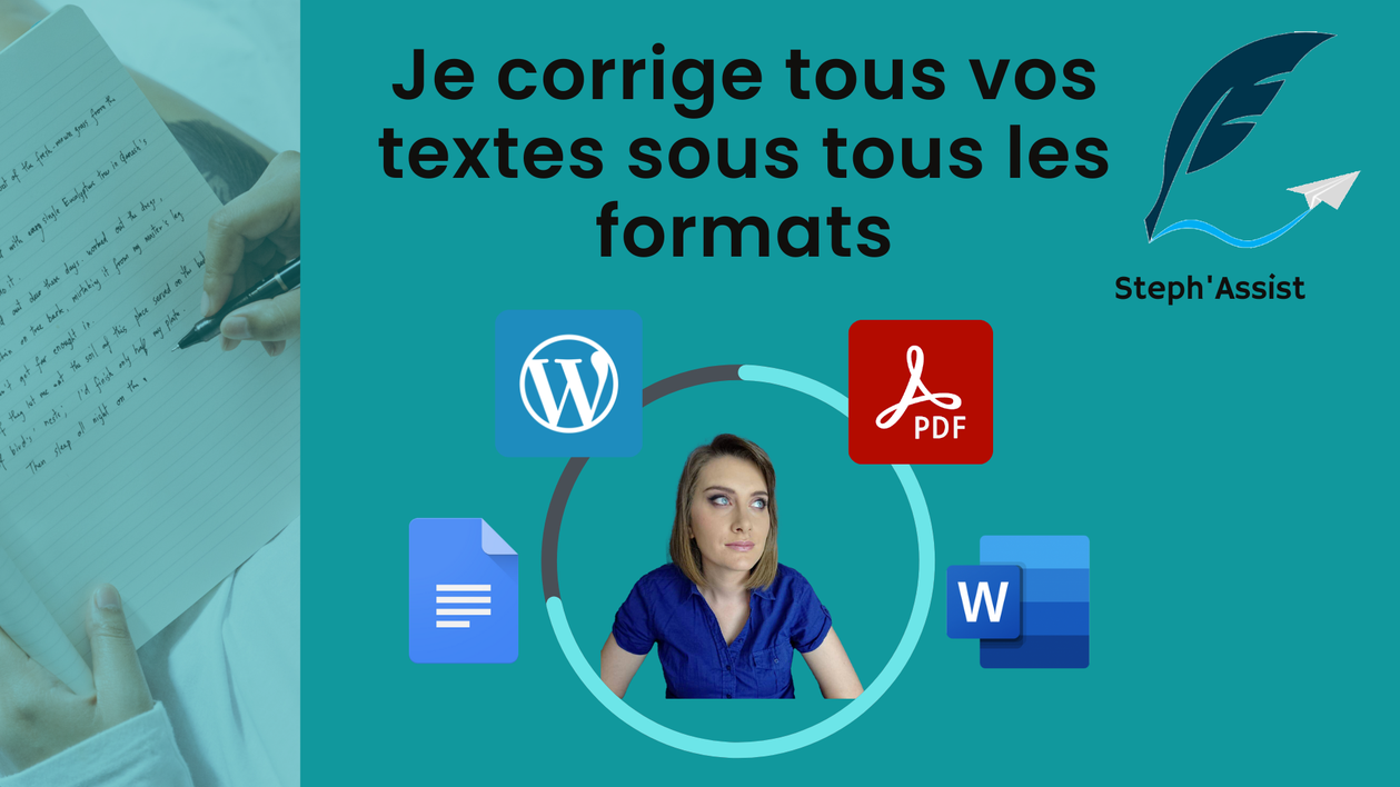 Je vais corriger les fautes de tous vos textes sous tous les formats ...